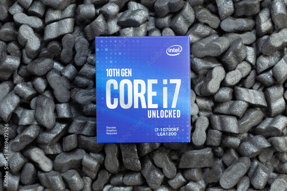 Prague, CZ-17 January 2021: Package Box Delivered of 10th Generation ...