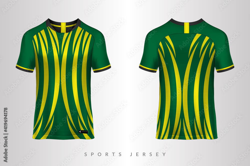 sports jersey and t-shirt template, Graphic design for football or ...