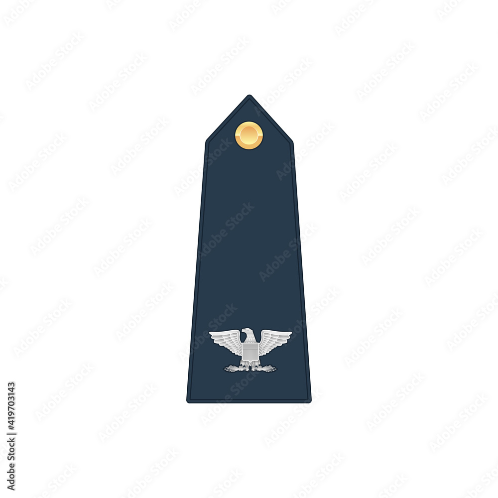 Captain specialist enlisted military rank stripe isolated icon. Vector ...