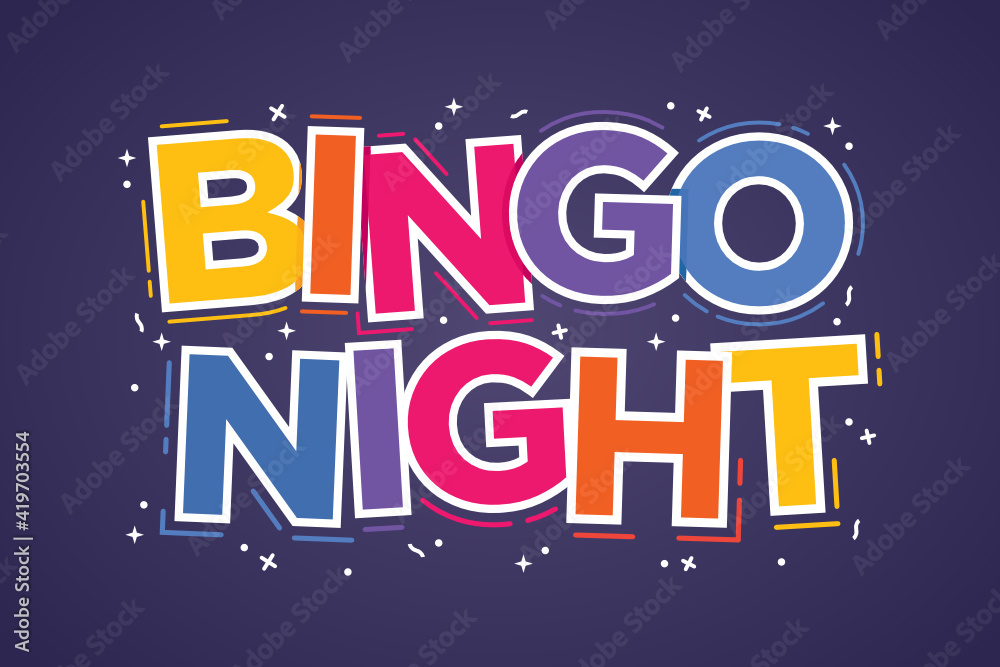 Vetor de Bingo Text, Bingo Background, Bingo Game, Bingo Logo, Nursing ...