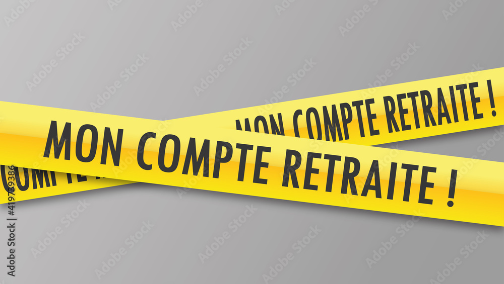 Logo mon compte retraite. vector de Stock | Adobe Stock