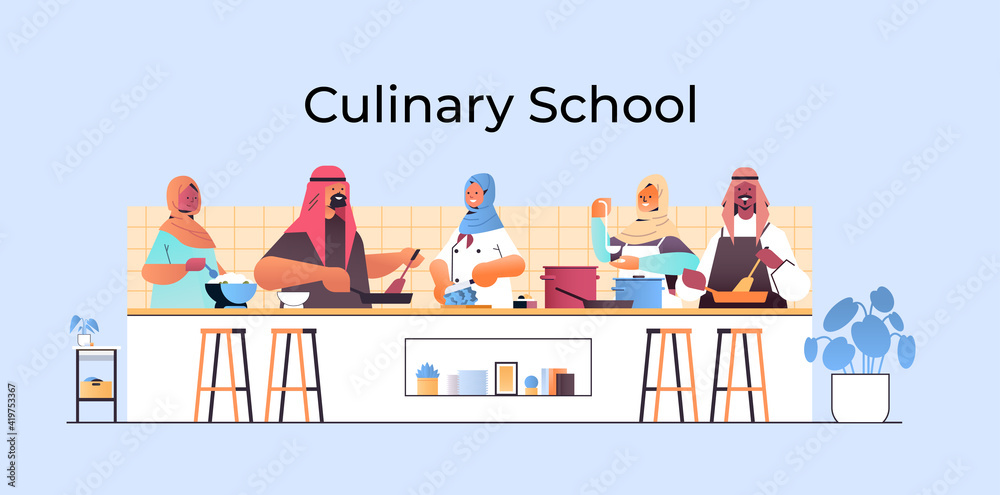 arabic chefs preparing dishes arab people cooking food culinary school ...