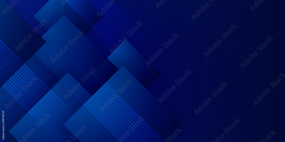 Modern abstract blue square background with 3d concept. Modern blue ...
