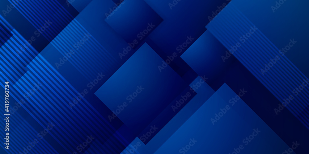 Modern abstract blue square background with 3d concept. Modern blue ...