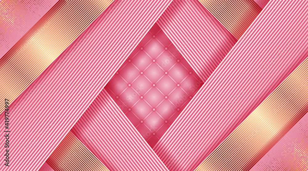 Luxury cute light pink shades in 3d abstract style background . Royal ...