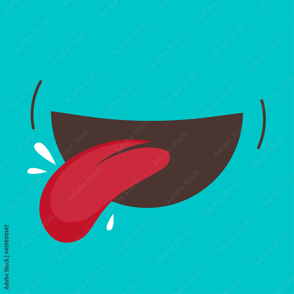 Cartoon Tongue Licking