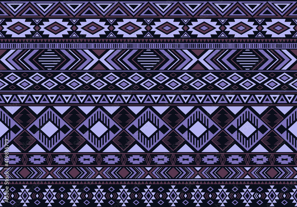 Indian pattern tribal ethnic motifs geometric seamless vector ...