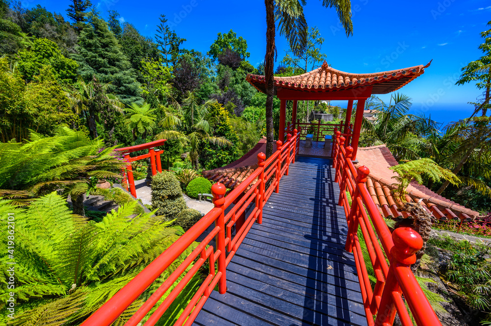 Monte Palace - Tropical Garden with Waterfalls, Lakes and traditional ...
