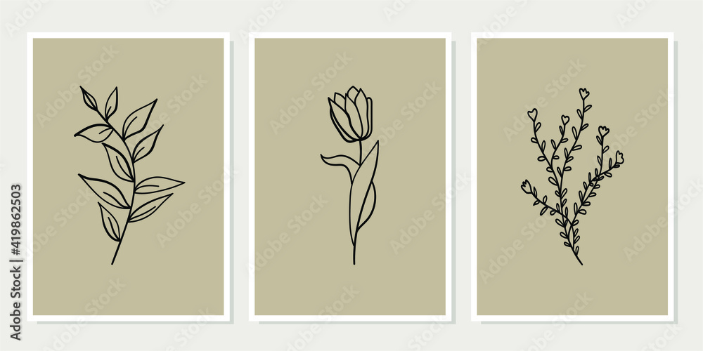 Gallery wall art set of 3 printable minimalist print. Wall art for ...