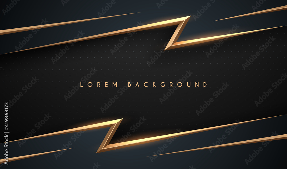 Abstract black and gold background Stock Vector | Adobe Stock