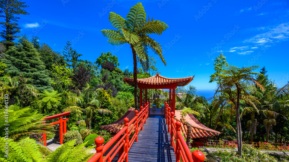 Monte Palace - Tropical Garden with Waterfalls, Lakes and traditional ...