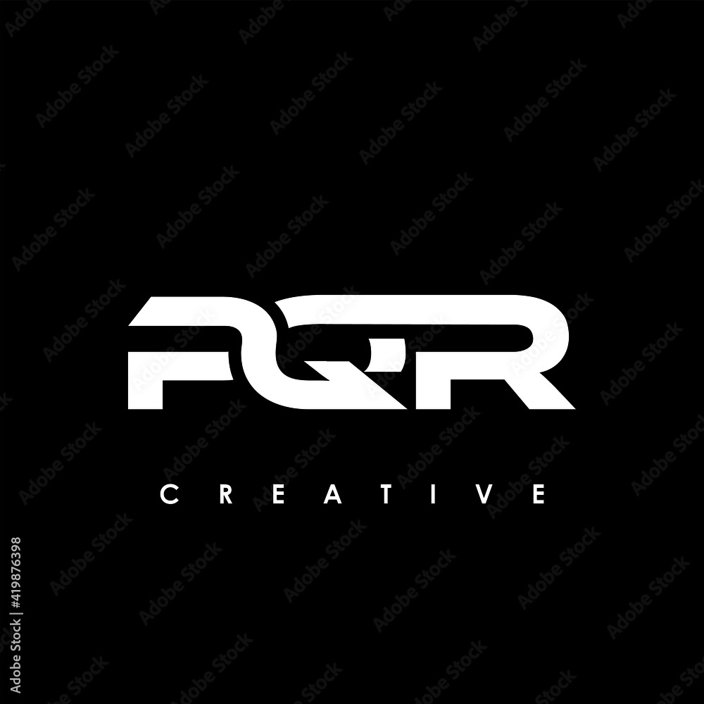 PQR Letter Initial Logo Design Template Vector Illustration Stock ...
