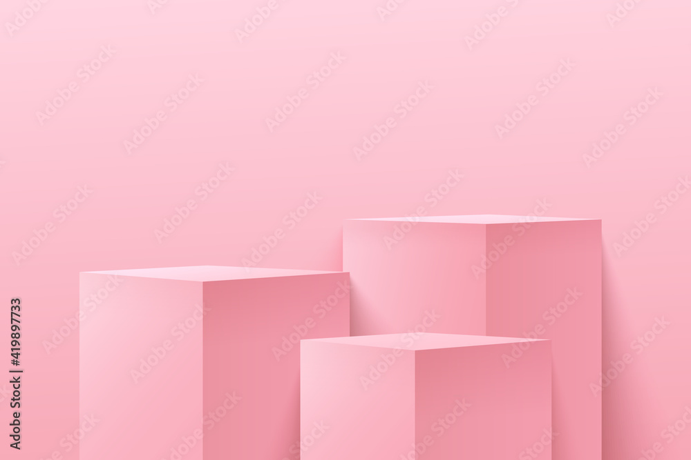 Hot Pink Cubes