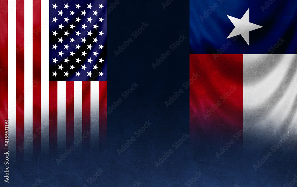 USA Texas flag banner illustration concept Stock Photo | Adobe Stock
