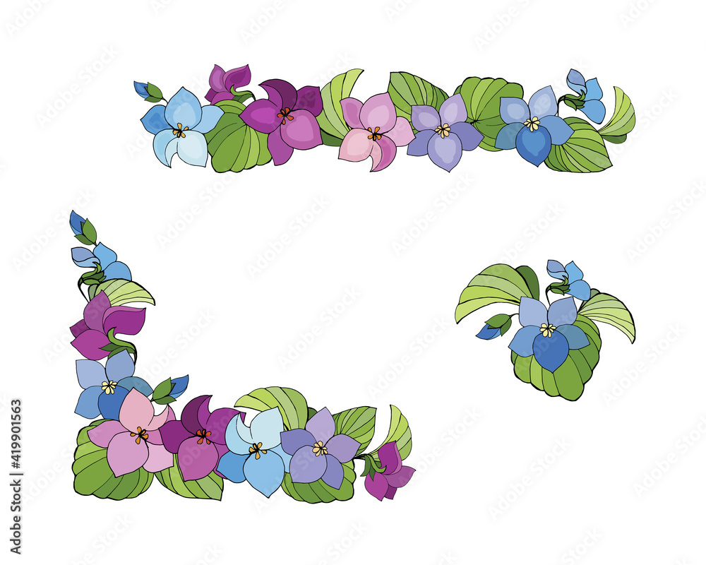Colorful Corner Borders Designs