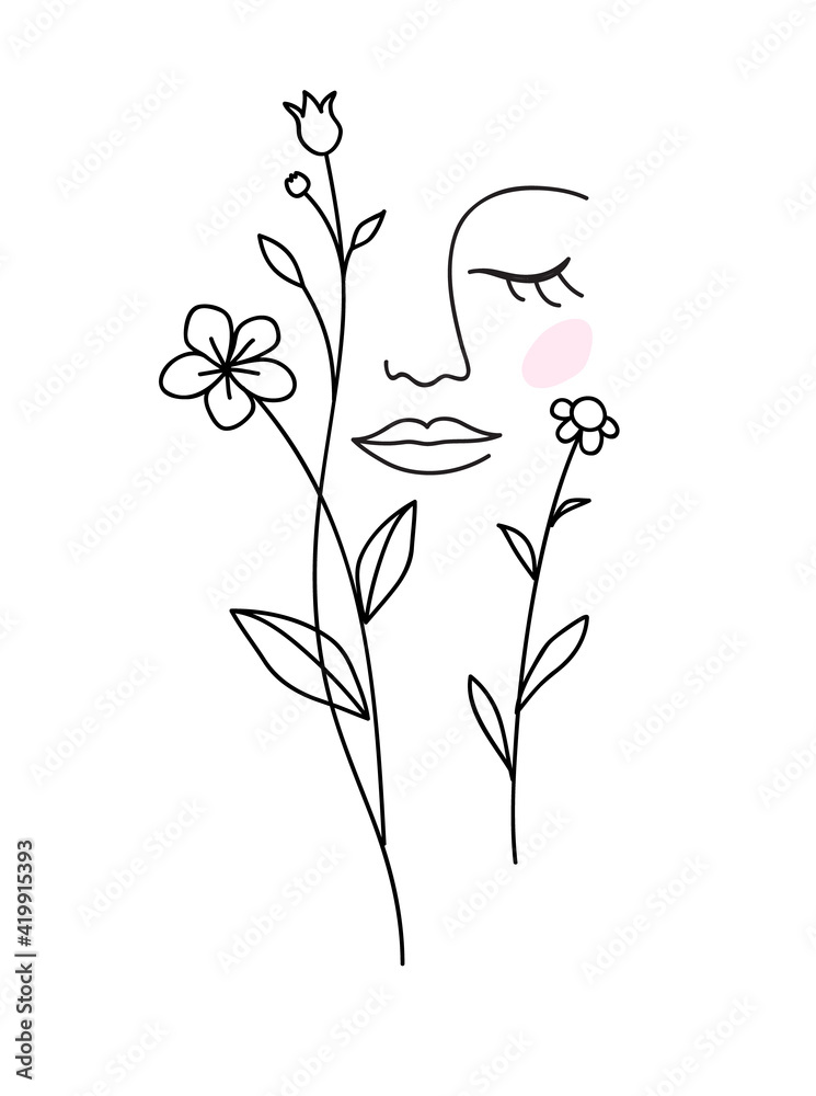 Beautiful Girl Drawings Simple