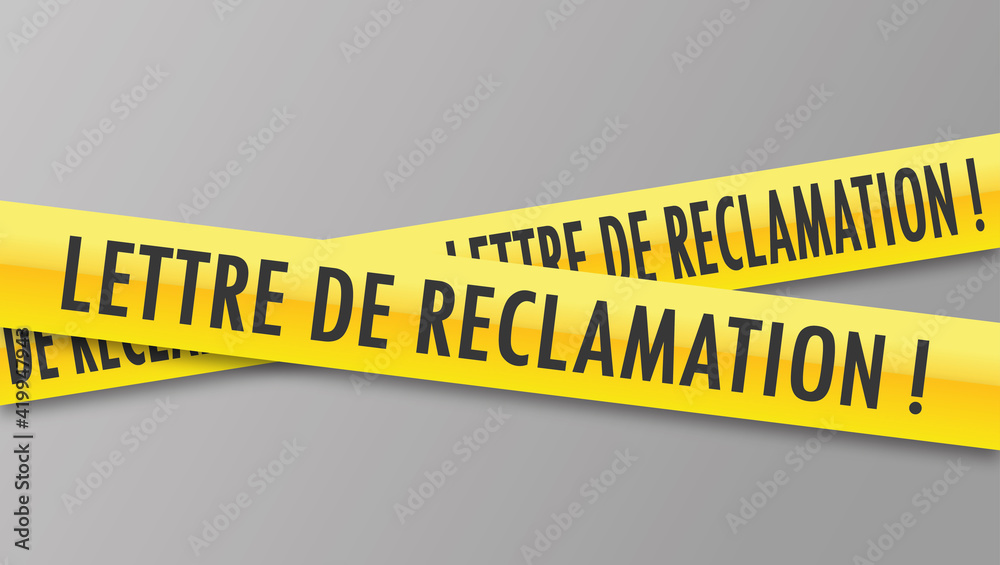 Logo lettre de réclamation. Stock Vector | Adobe Stock