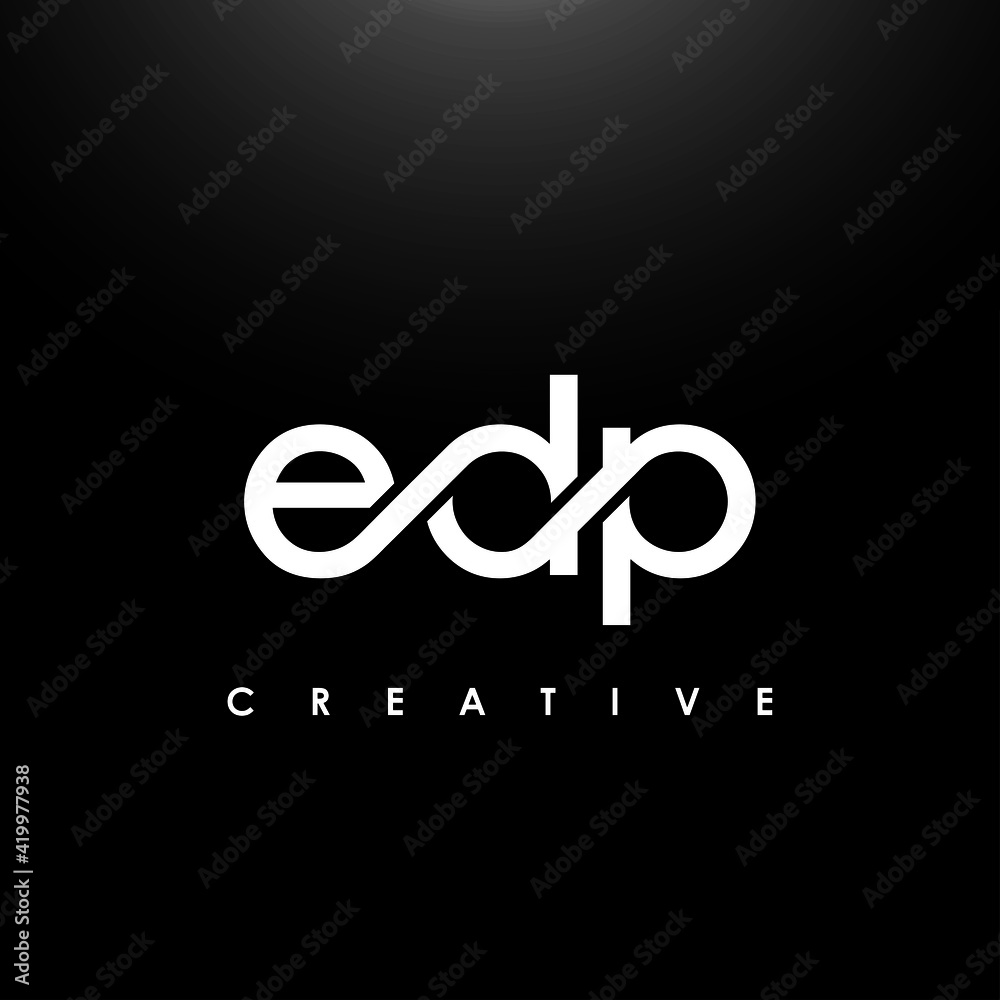 EDP Letter Initial Logo Design Template Vector Illustration Stock ...