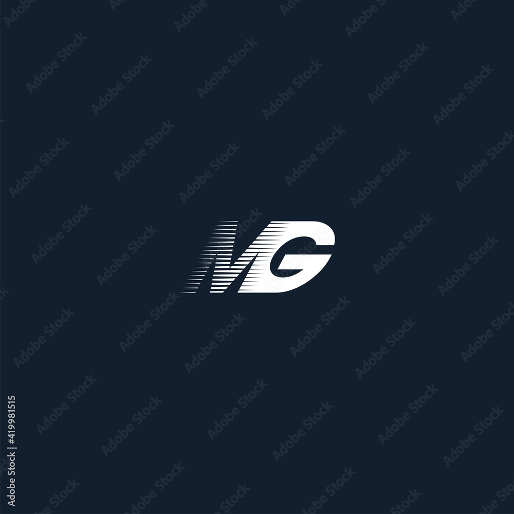 letter mg , vector logo emblem Stock Vector | Adobe Stock
