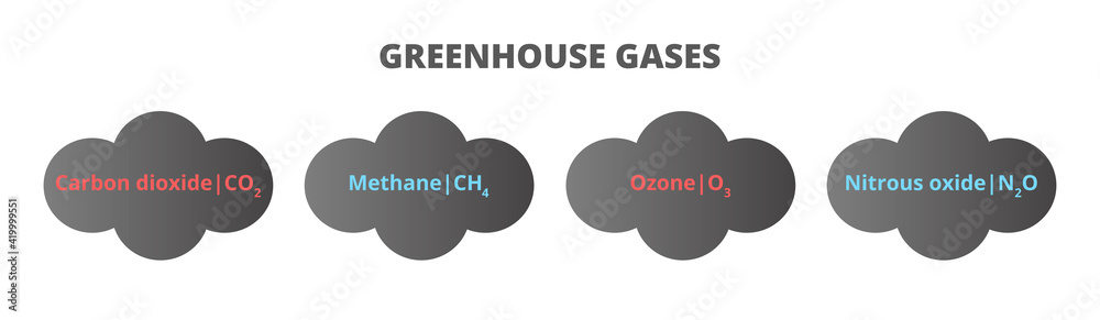 Vektorová grafika „Vector industrial or scientific icons of polluted ...