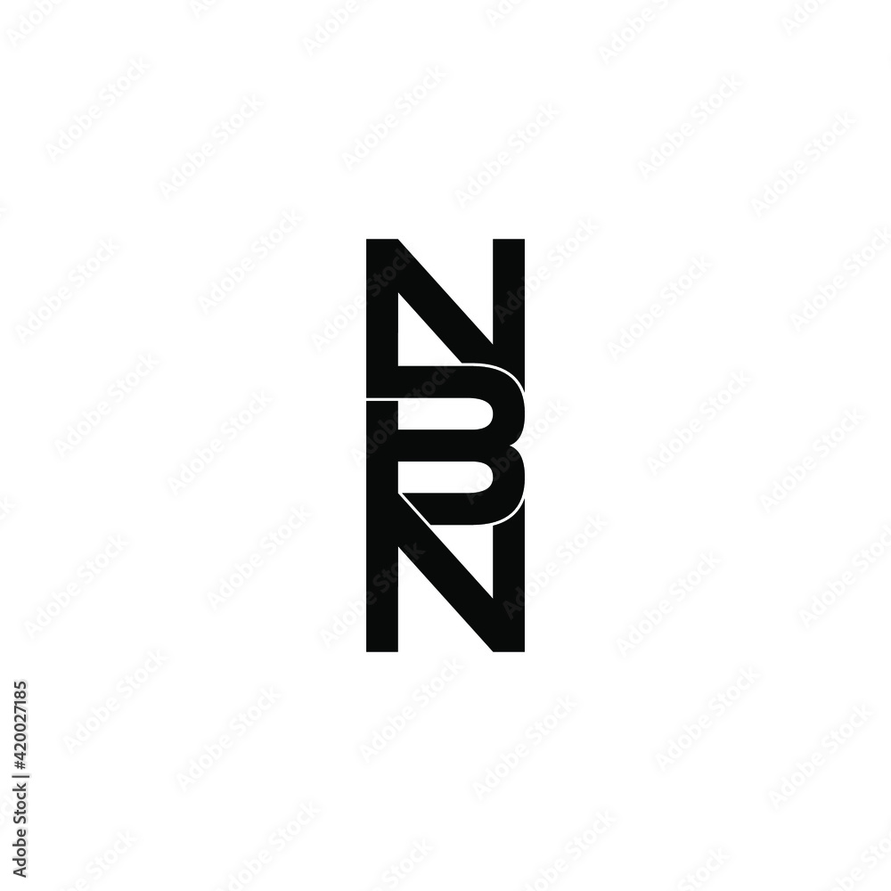 nbn letter original monogram logo design Stock Vector | Adobe Stock
