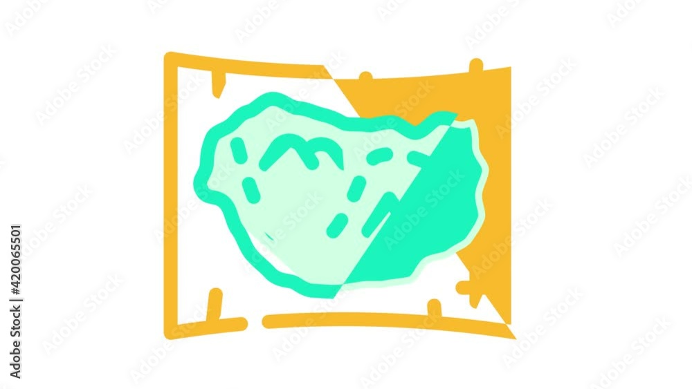 medieval map color icon animation Stock Video | Adobe Stock