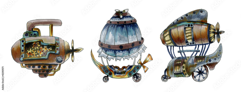 Steampunk Flying Vehicles