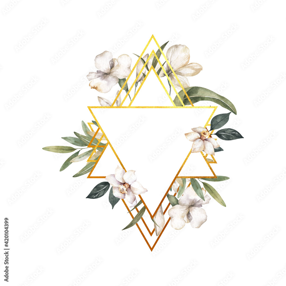 Geometric wedding invitation, marble texture, background in trendy ...