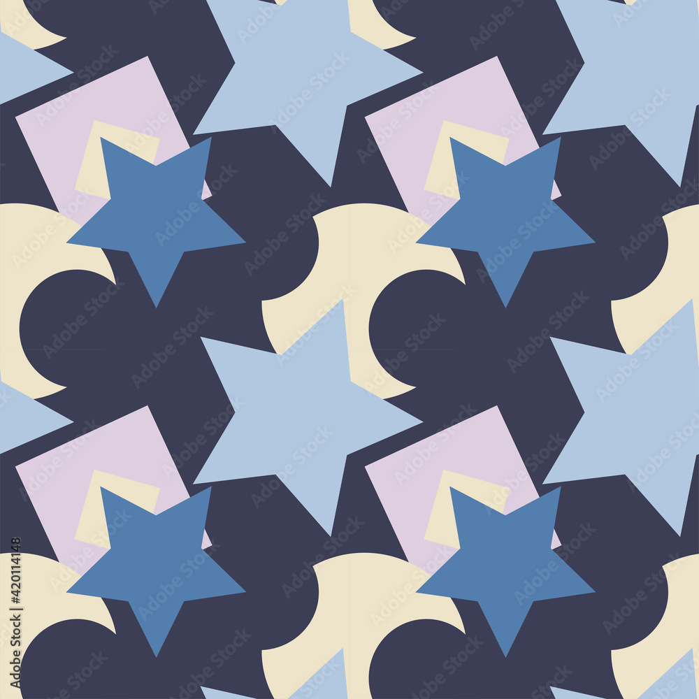 Seamless texture, pattern on a square background - colored geometric ...