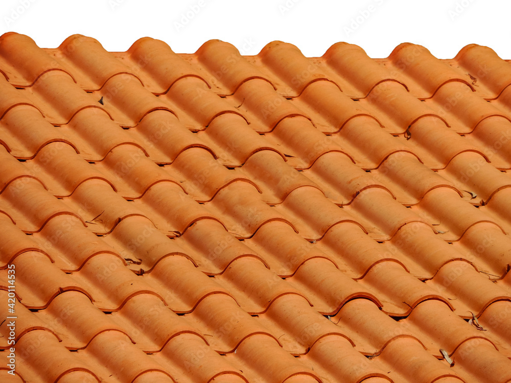 Beautiful image of a highly environmentally friendly clay roof tile ...
