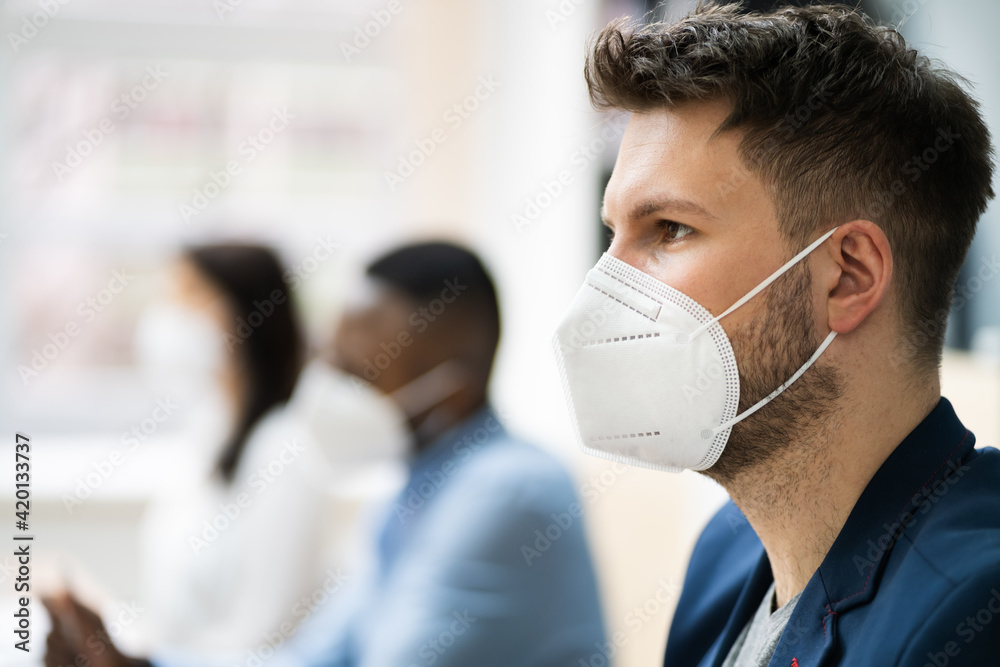 Diverse People Group Wearing Face Mask - Stock - GamesAgeddon