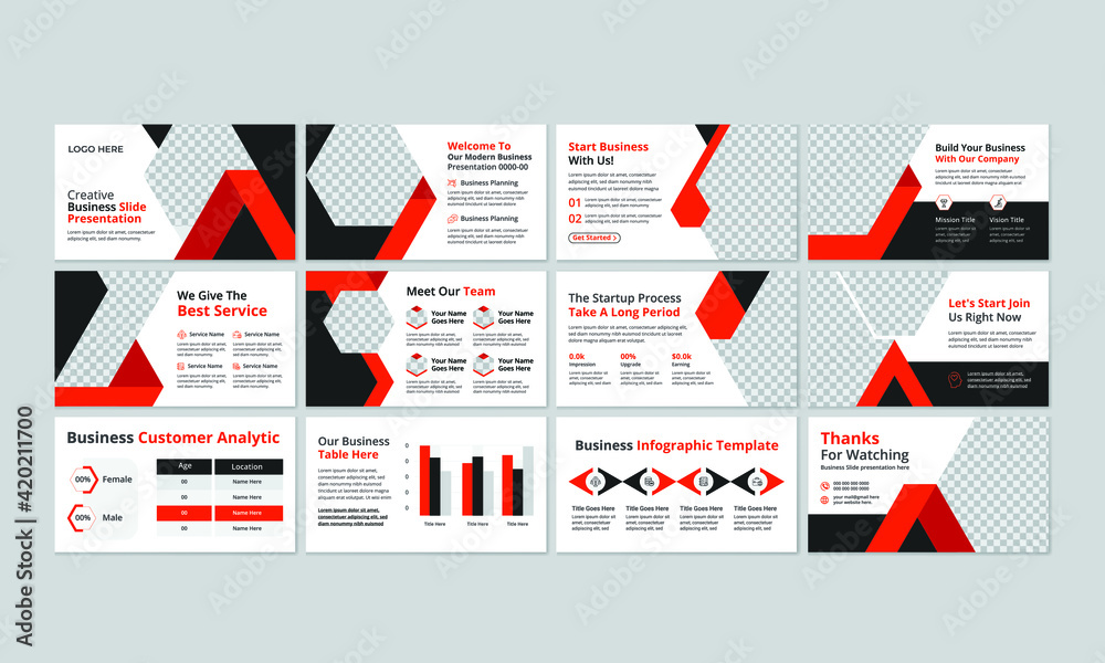 Business Slide presentation layout design Template with cover use for ...