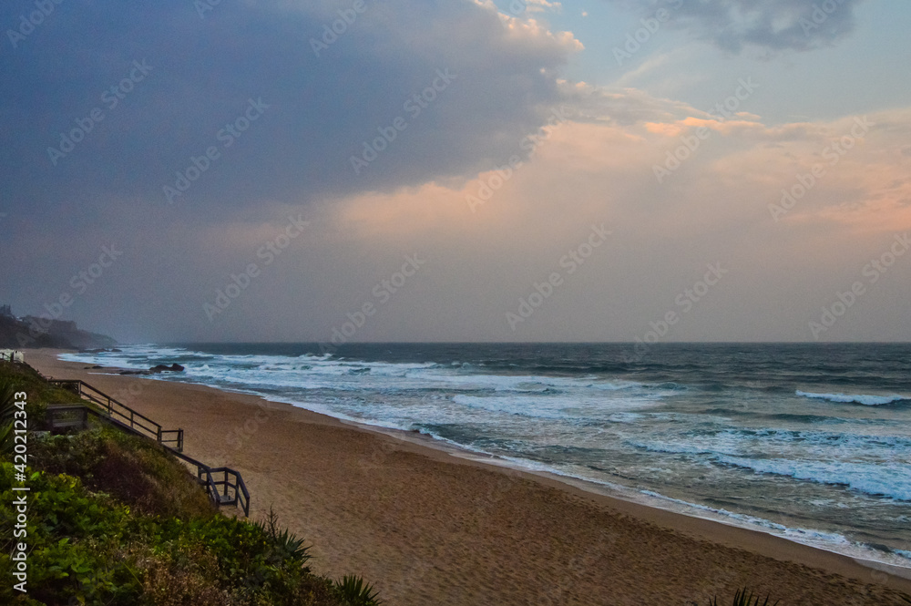 Beautiful Ballito dolphin coast main beach in Durban north South Africa ...