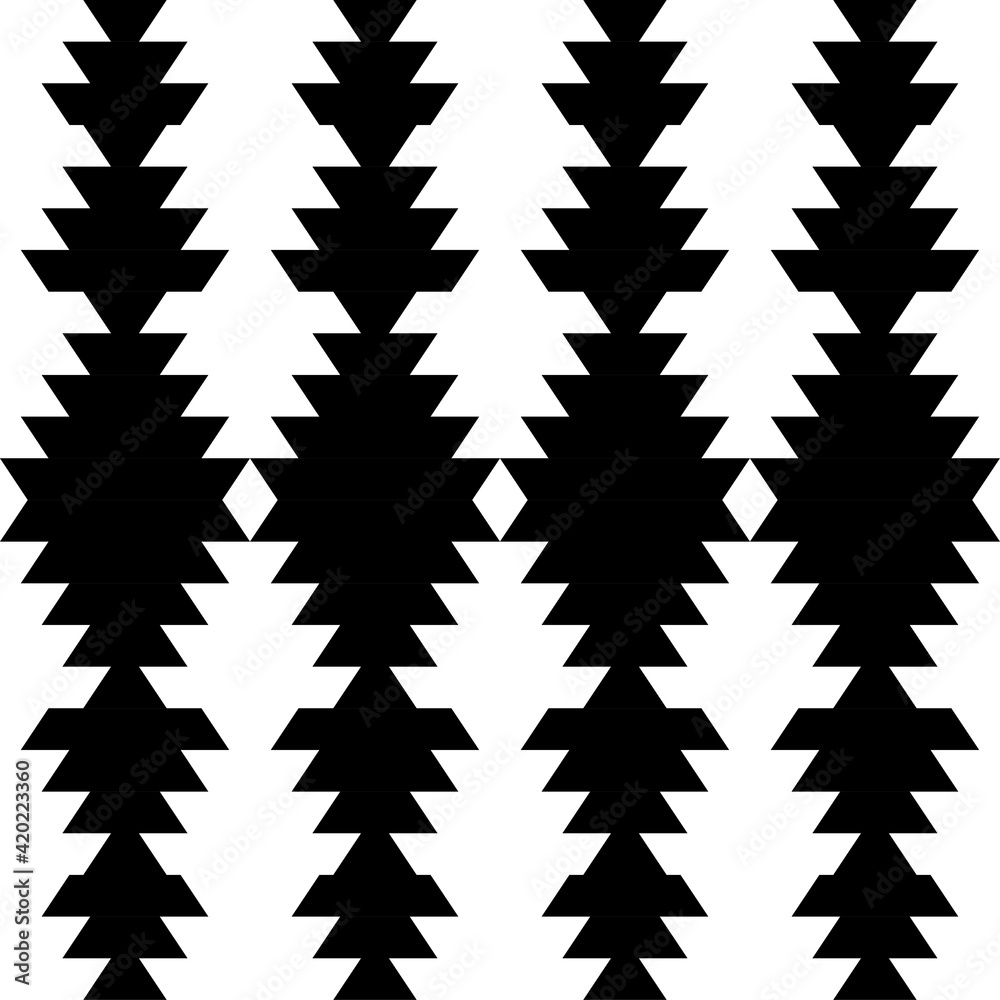 Aztec elements. Mosaic with geometric shapes. Seamless pattern. Design ...