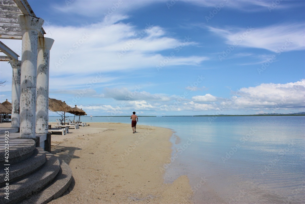 Beautiful landscape of beach on Pandanon Island in Cebu, Philippine ...