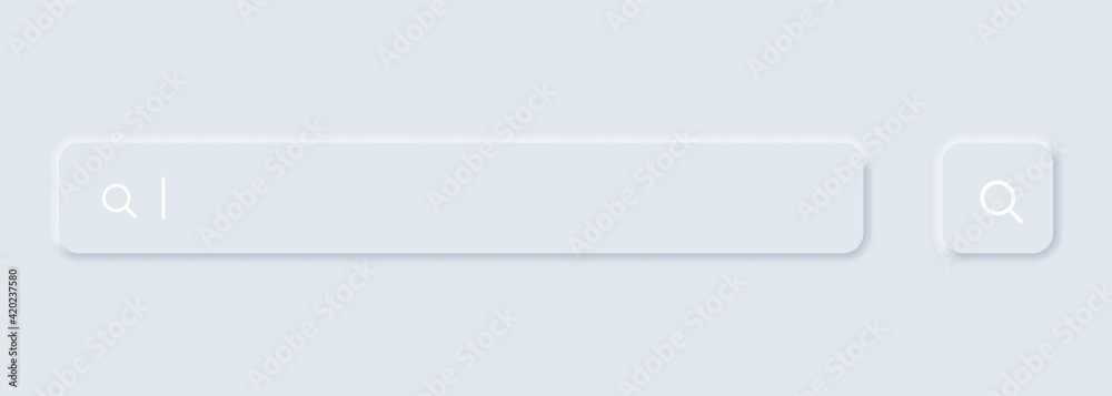 Serch bar icon. Browser window. User interface elements for mobile app ...