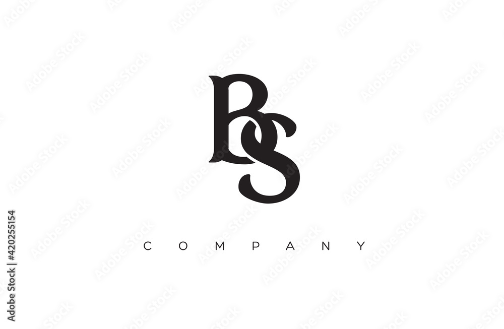 initial BS logo design vector Stock Vector | Adobe Stock
