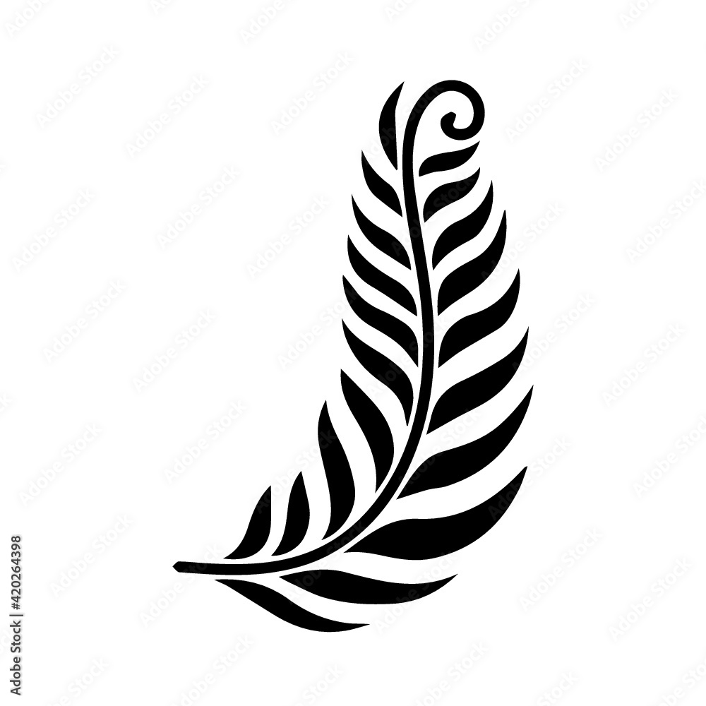 sketch hand drawing of wild leaf and flowers for Indian folk art ...