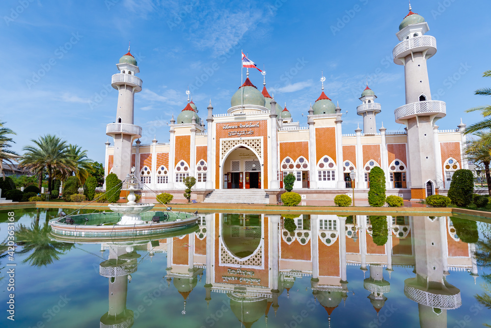 The most beautiful Viewpoint Pattani Central Mosque, southern Thailand ...