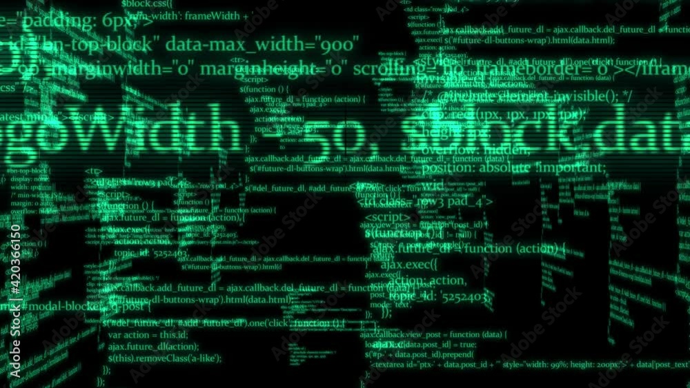 Digital Fly Computer Code Background Computer Code Running In A