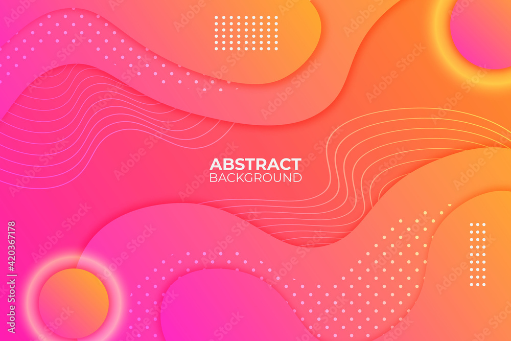 Modern Gradient Abstract Orange Background Stock Vector | Adobe Stock