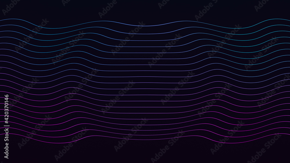 Purple and blue dark gradient. Abstract background animation waving ...