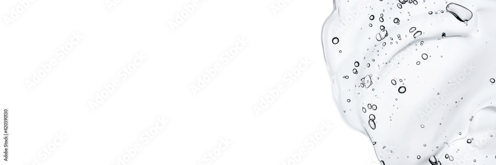 Transparent gel texture on a white background. Stock Photo | Adobe Stock