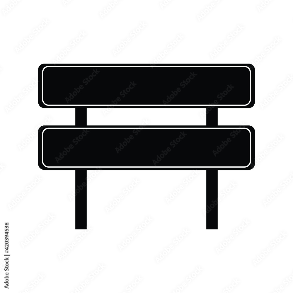 Road signs blank icons. Vector black street signs templates for ...