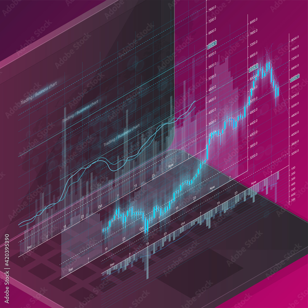 Application UX Financial analytic Business Infographic elements screen ...