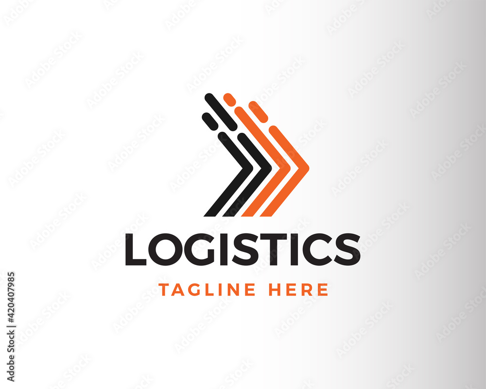logistic logo line logistic logo logistic symbol logo arrow logo fast ...