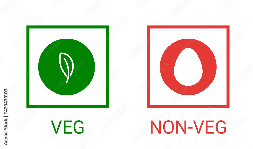 Veg, non-veg - Vegetarian and non-vegetarian marks in India, Sri Lanka ...