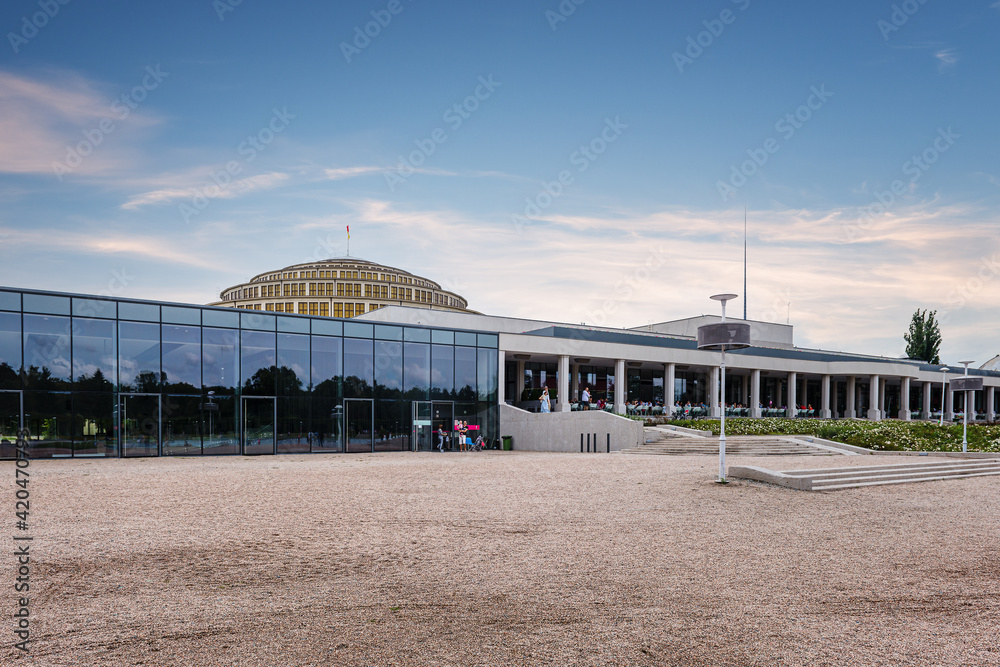 Hala Stulecia (Centennial Hall) also known as Hala Ludowa (People's ...
