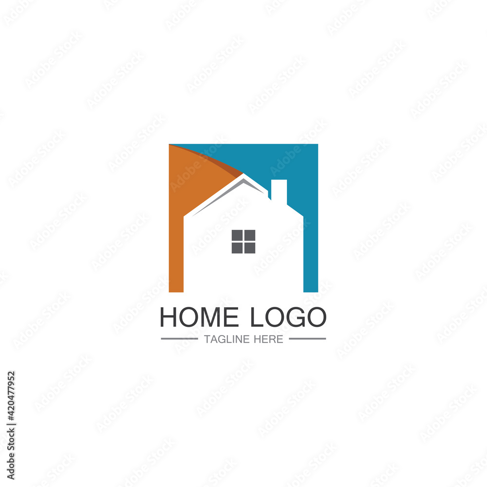 Home and house logo design vector, logo , architecture and building ...