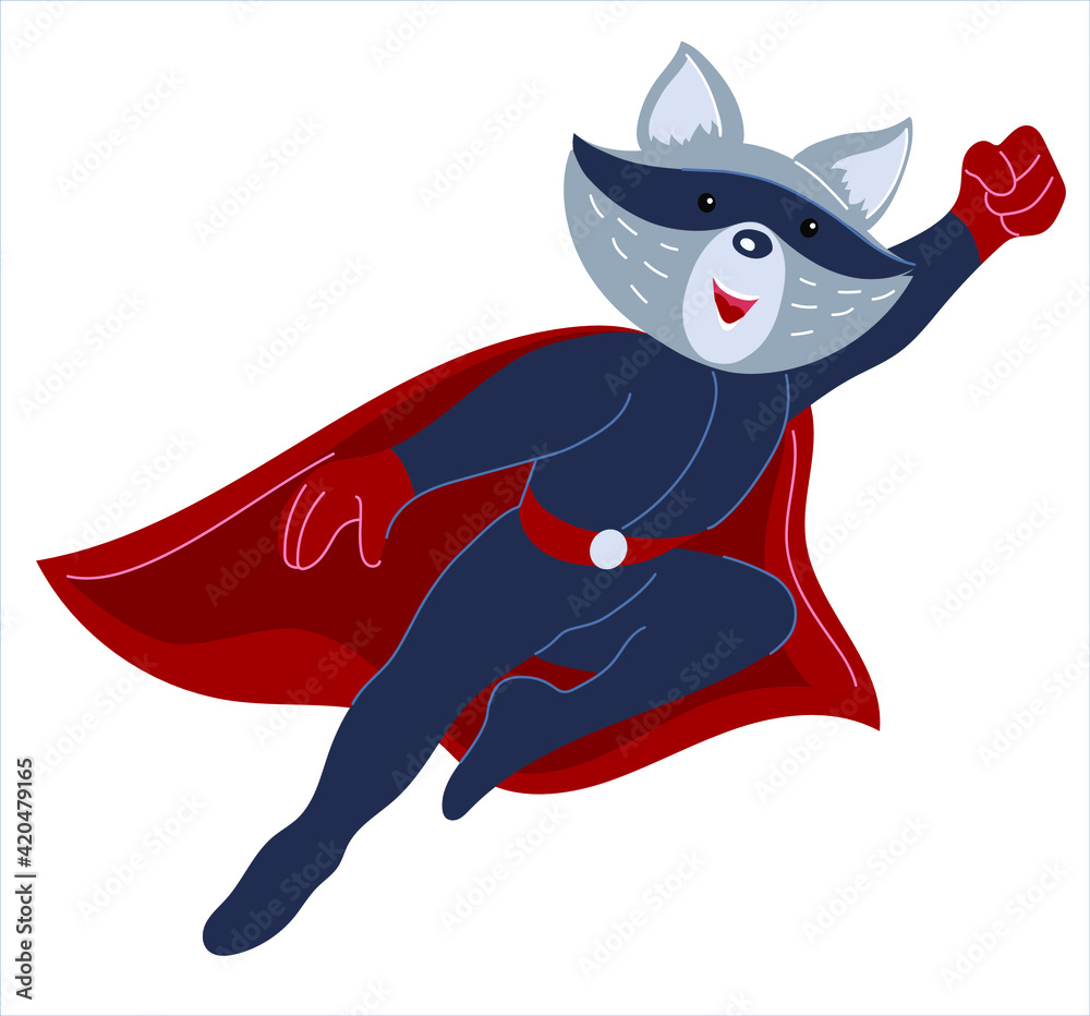 Raccoon Superhero
